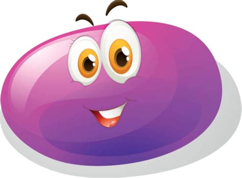 Nerd Looking Purple Slime With Thorns Expression Background Emotion