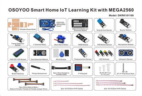 Arduino Iot Smart Home Kit Electronic Stem Set Osoyoo Osoyoostore