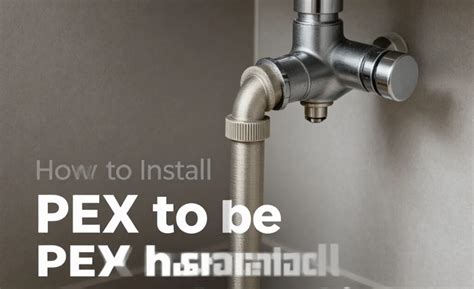 Install Pex Pipe To Bathroom Sink Easy Diy Guide