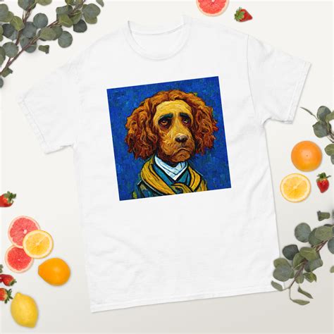 Vincent Van Gogh Style Cocker Spaniel T Shirt Doggo Art