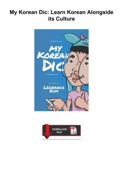 Pdf⚡️read ️online My Korean Dic Learn Korean Alongside Its Culture