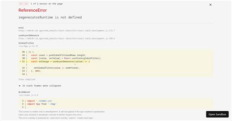 Susanchristianreact Table Filter Example Codesandbox