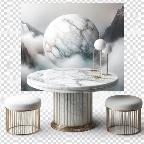 A Picture Of A Table With A Globe On It Premium Ai Generated Image