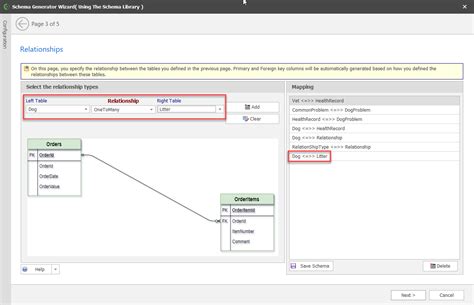 Schema Generator Relationships Codestencil