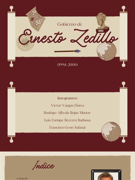 Ernesto Zedillo Gobierno Pdf México Economias