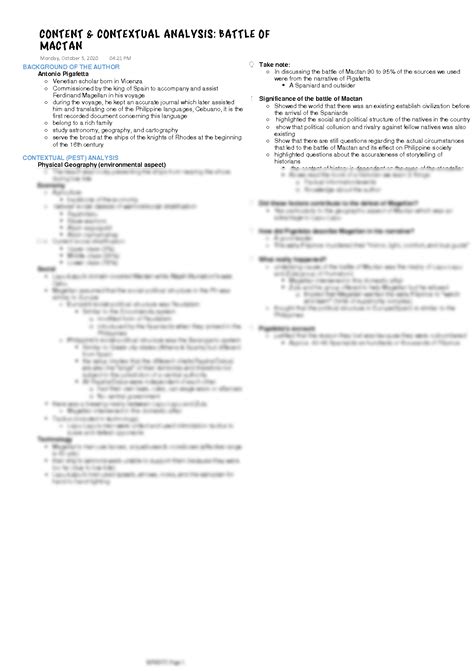 Solution Readings Of Philippine History Content Contextual Analysis Of