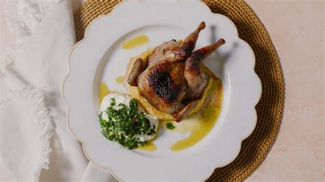 Whipped Labne With Grilled Quail Recipe Sbs The Cook Up With Adam Liaw