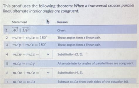 This Proof Uses The Following Theorem When A Transversal Crosses