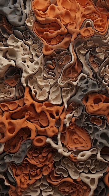Premium Photo Abstract Organic Shapes As Mesmerizing Wallpaper Background