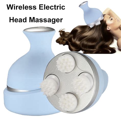 Electric Head Massager Waterproof Scalp Massage Instrument Shiastu Head