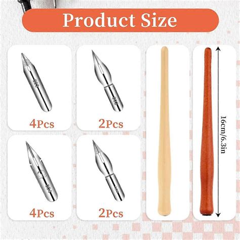 10 Pcs Dip Pen Set Nib Pen Holder Comic Pen Nib Set Pen Ink Nib Calligraphy Pen Nibs Wooden