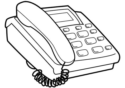 Kolorowanka Prosty Telefon Pobierz wydrukuj lub pokoloruj online już teraz