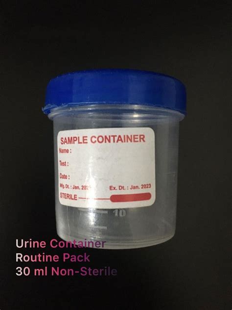 30ml Plastic Urine Sample Container For Laboratory At 1 65 Piece In Valsad