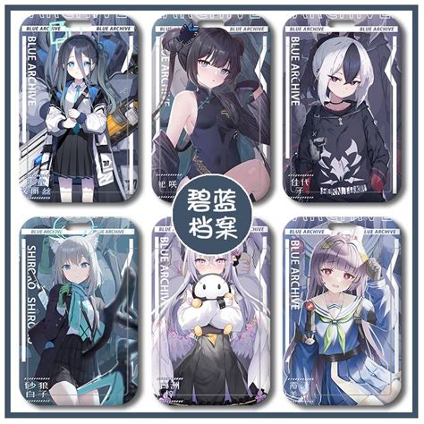 Blue Archive Card Sleeve Acgn Anime Game Name Tag Protective Case