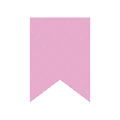 ピンクフラグ アイコン プレミアムベクター