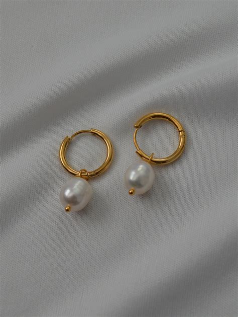 Freshwater Pearl Hoops Grnrm