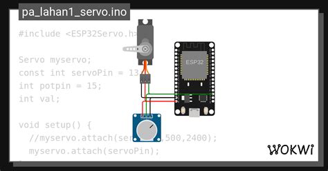 Pa Lahan Servo Ino Wokwi ESP STM Arduino Simulator