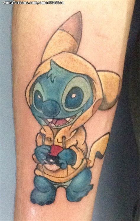 Tatuaje De Lilo Y Stitch Pok Mon Disney