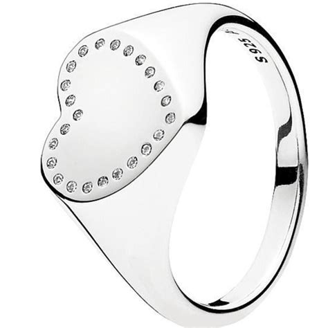 Pandora Anello A Sigillo Con Forma Di Cuore