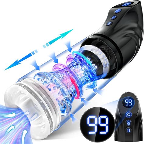 Daralb Automatic Sucking Male Masturbator Sex Toys For Men Lcd Display 9 Thrusting