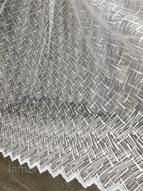 Тюль із сучасним геометричним шовковим візерунком у зал спальня дитяча кухню ᐉ Купити НЕДОРОГО у