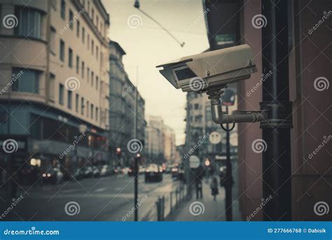 Cctv Monitoring Outdoor Video Surveillance Camera For Object Protection Royalty Free Stock