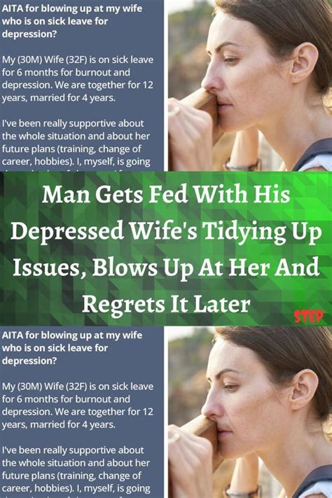 Man Gets Fed With His Depressed Wife S Tidying Up Issues Blows Up At