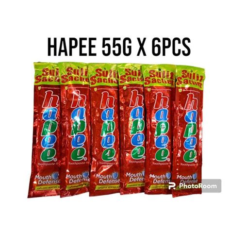 Hapee Toothpaste Explosive Menthol Red 55g 6s Shopee Philippines
