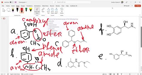 Solved What Are The Functional Groups Of The Following Drug Molecules