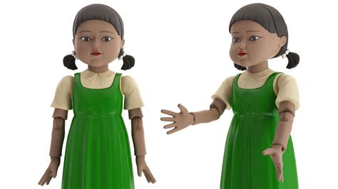 3d Doll Girl Model Turbosquid 2052667