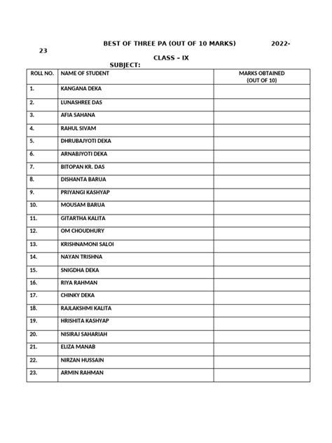 Best Of 3 Pa Class Ix 22 23 Pdf Best Of 3 Pa Class Ix 22 23 Pdf