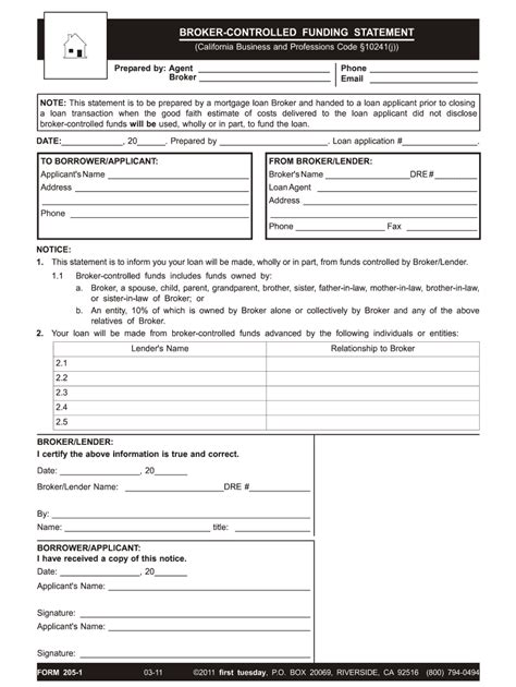 Fillable Online Firsttuesday Mortgage Loan Disclosure Statement First