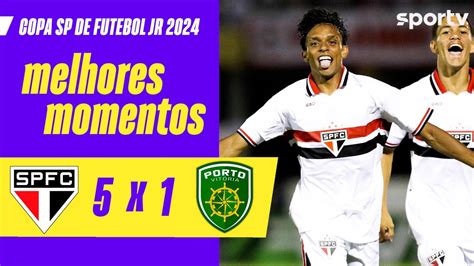 SÃo Paulo 5 X 1 Porto VitÓria Es Melhores Momentos Copa SÃo Paulo