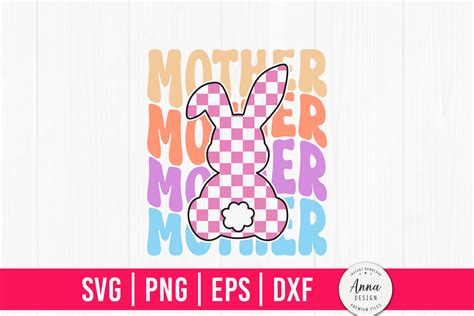 Mother Retro Easter Bunny Graphic By Anna Design · Creative Fabrica