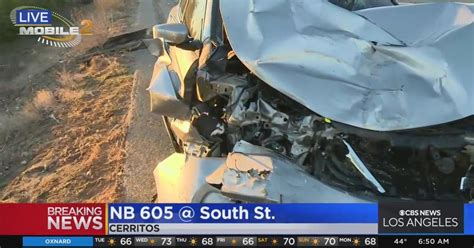 Suspect Steals Car After Crashing Into It On The 605 Freeway Cbs Los