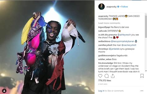 Aap Rocky Shows Off The Bras That Were Thrown At Him During A Show But