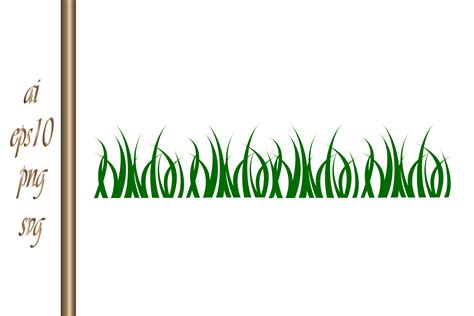Border Green Grass Tufts Vector Graphic By Irynashancheva · Creative