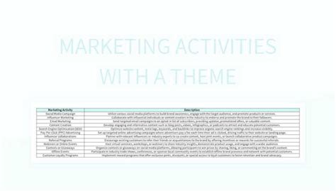 Enhancing Marketing Strategies With A Unified Theme Excel Template Free Download Pikbest