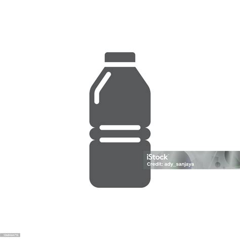 Sebotol Simbol Ikon Vektor Air Terisolasi Pada Latar Belakang Putih Ilustrasi Stok Unduh