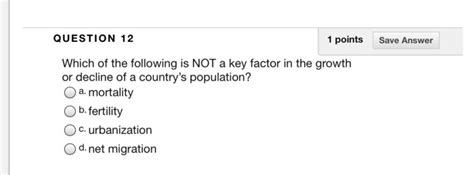 solved question 10 1 points save answer which is the