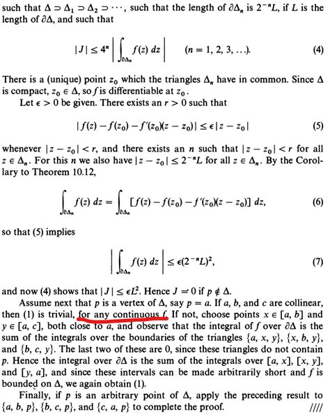 Complex Analysis Dropping Continuity Assumption Of Goursats Theorem