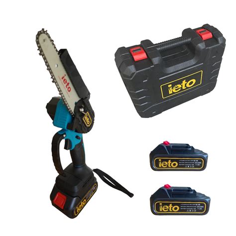 Преносим мини електрически моторен трион верижен трион 24v 1500mah 2 батерии 1 акумулатор