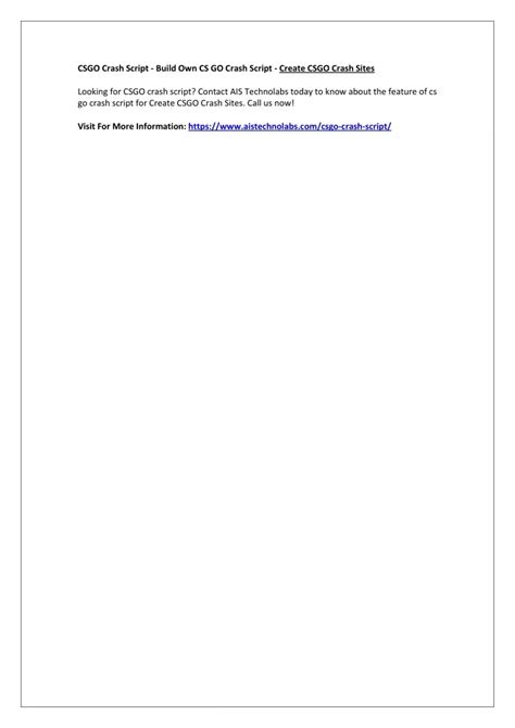 Ppt Csgo Crash Script Build Own Cs Go Crash Script Create Csgo Crash Sites Powerpoint