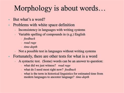 Ppt Morphology Morphological Analysis Powerpoint Presentation Free