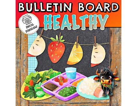Healthy Food Bulletin Board Bulletin Board Decor Food Classroom