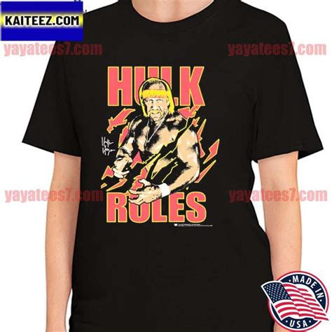 Hulk Hogan Neon Collection Signature T Shirt Kaiteez