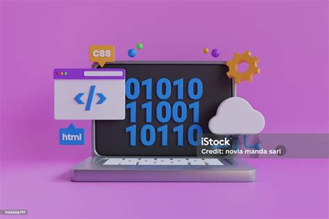 3d Illustration Of Website Programming 3d Render Web Development