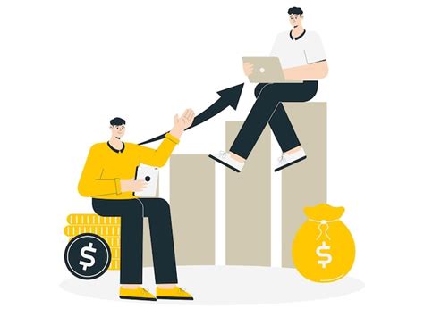 Premium Vector Investment Profit Percentage Growth Illustration Y