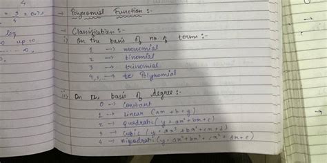 43 0 73→ Polynomial Function Log→ Classification Q Up To I On Th