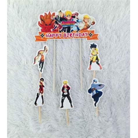 Jual Cake Toppertopper Bannertopper Borutohiasan Kue Boruto Shopee